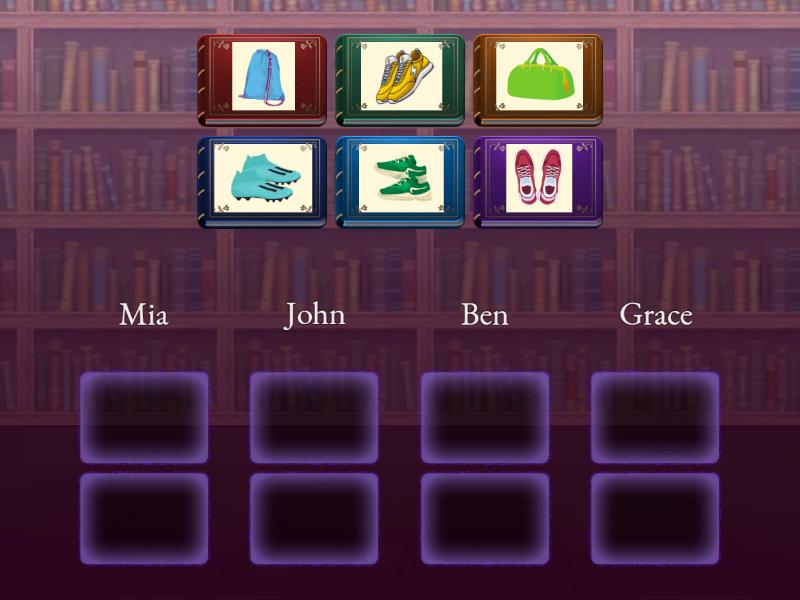 Beehive 2. Unit 1.Lesson 3. (names and clothes) - Group sort