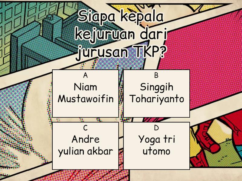 Kuis jurusan TKP - Quiz