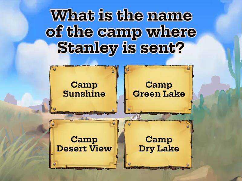Holes Chapter 1 33 Quiz Questionário