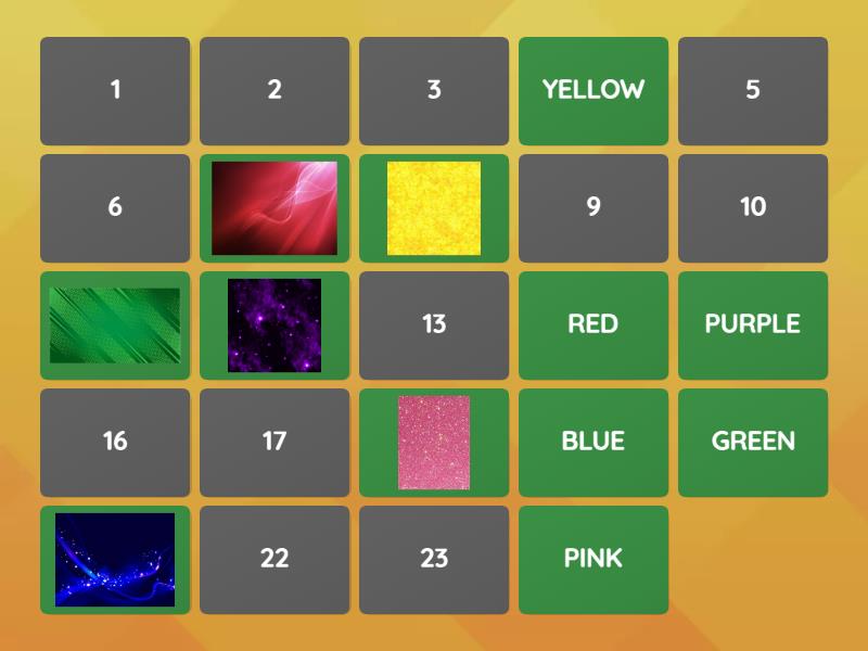 COLORS MEMORY GAME - Matching pairs