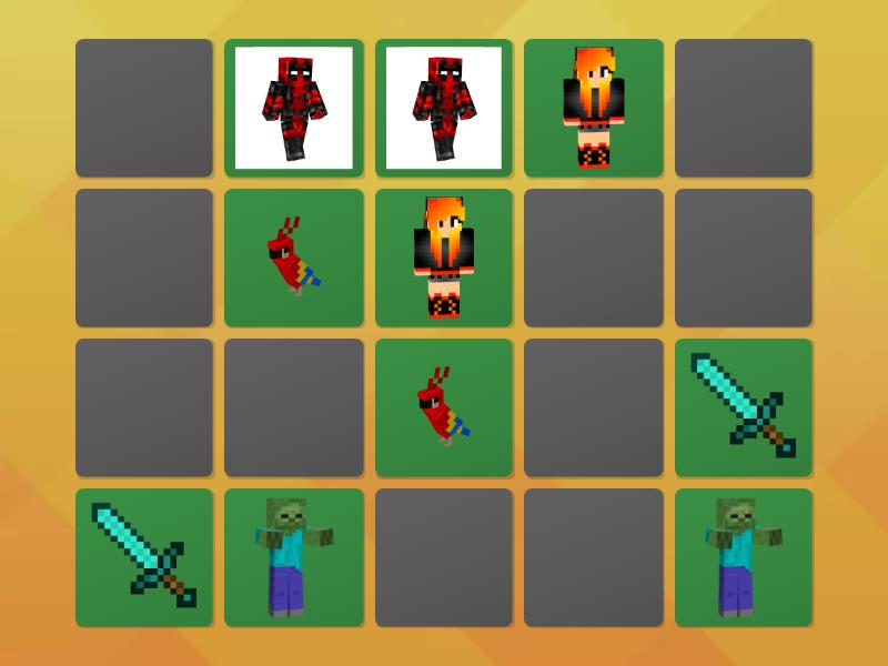 Меморі. Minecraft - Matching pairs