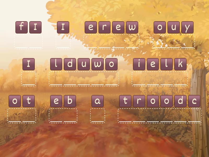 Second Conditional 2 - Anagram