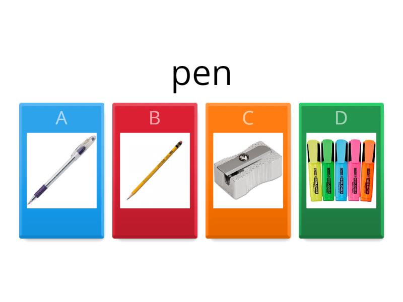 Classroom objects - Quiz