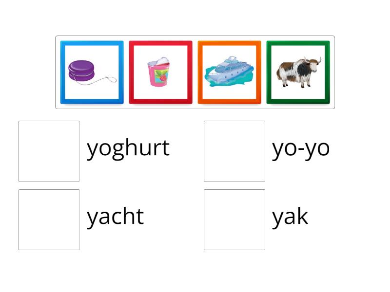 Ready to Read Oxford Phonics Letter Yy - Match up