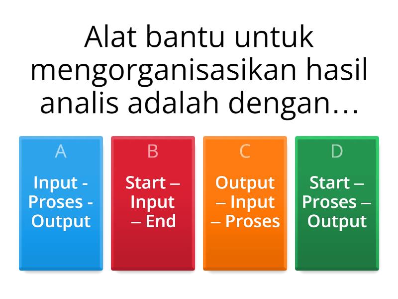 Proses pemrograman - Quiz