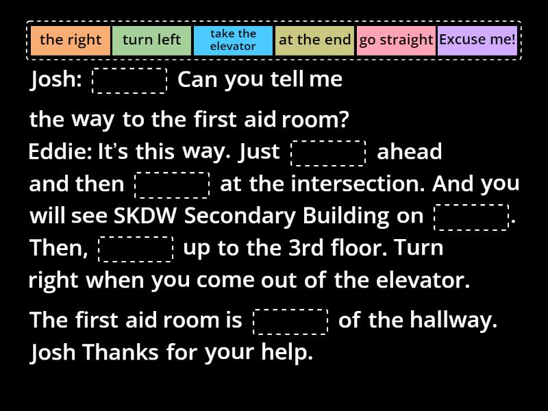 Conversation Exercise - Complete the sentence