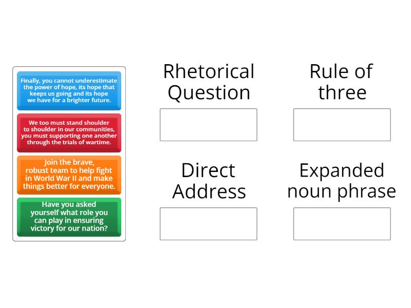 Persuasive Techniques - Group sort