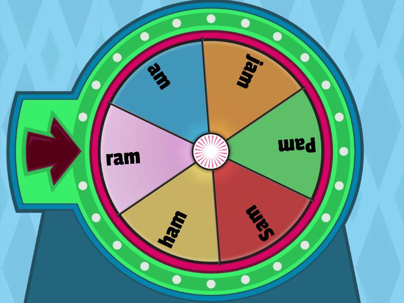 Spin and Read -am words - Spin the wheel
