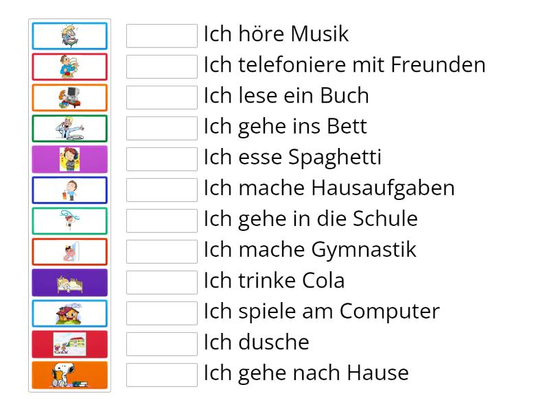 TAGESABLAUF - Match up