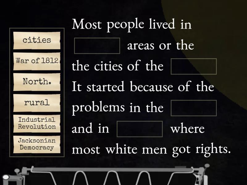 Early Reform - Complete the sentence