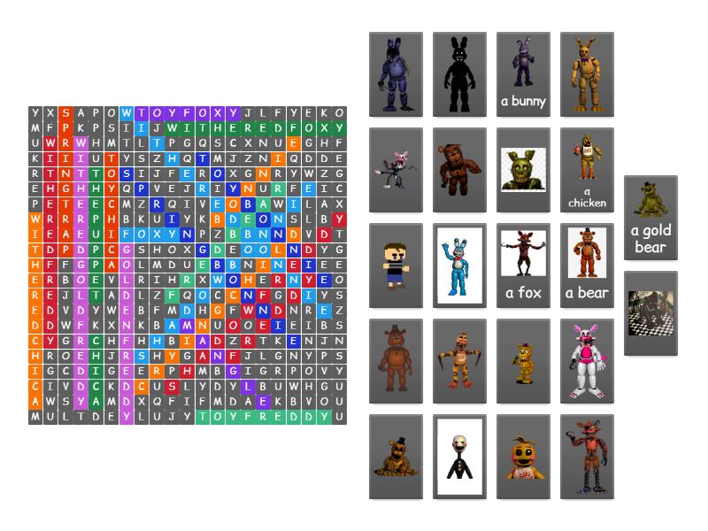 fnaf - Wordsearch