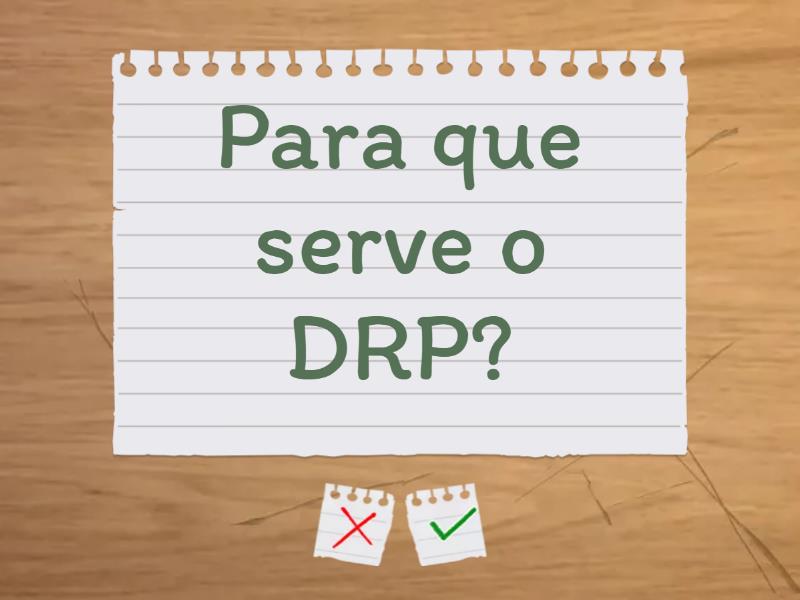 Conhecendo o DRP - Flash cards