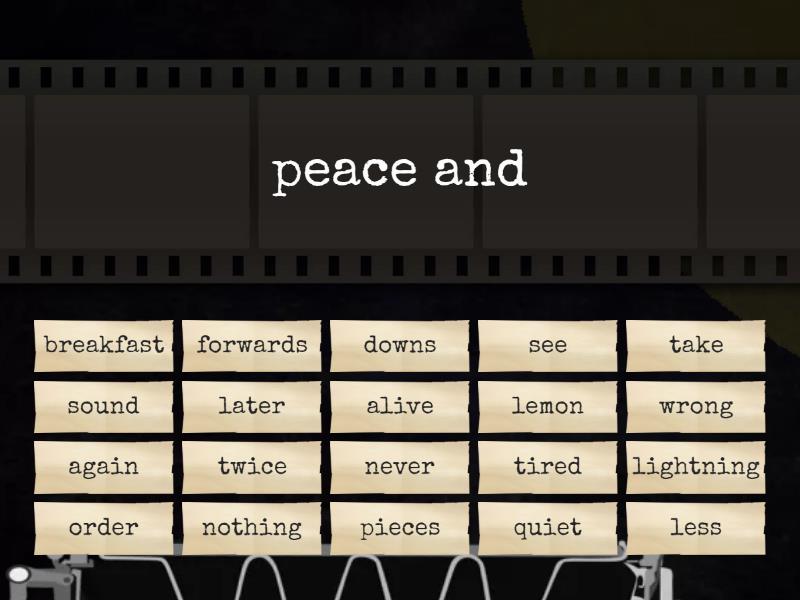 English file upper 10B Word pairs - Find the match