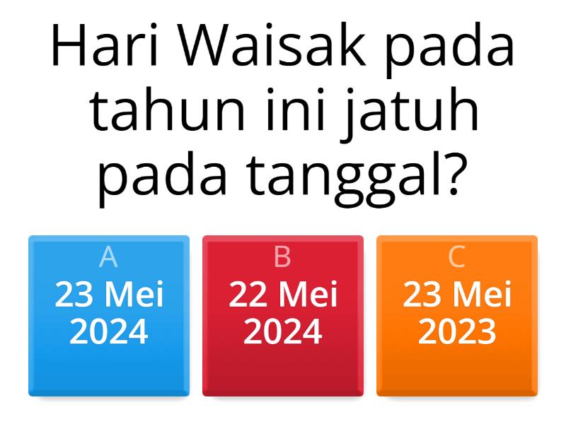 Kuis Hari Waisak - Quiz