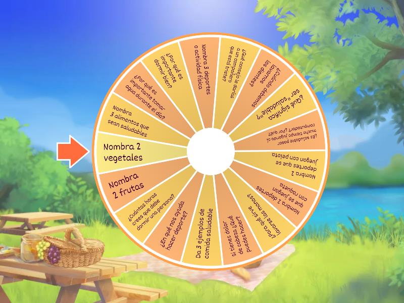 Ruleta de la Vida Saludable - Elementary - Spin the wheel