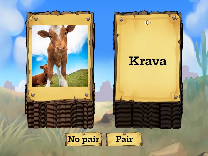 Domaće životinje - Par/Nepar - Pair or No Pair