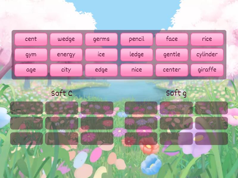 soft c & soft g - Group sort