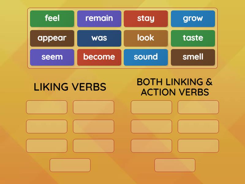 2K8-LINKING & ACTION VERBS - Group sort