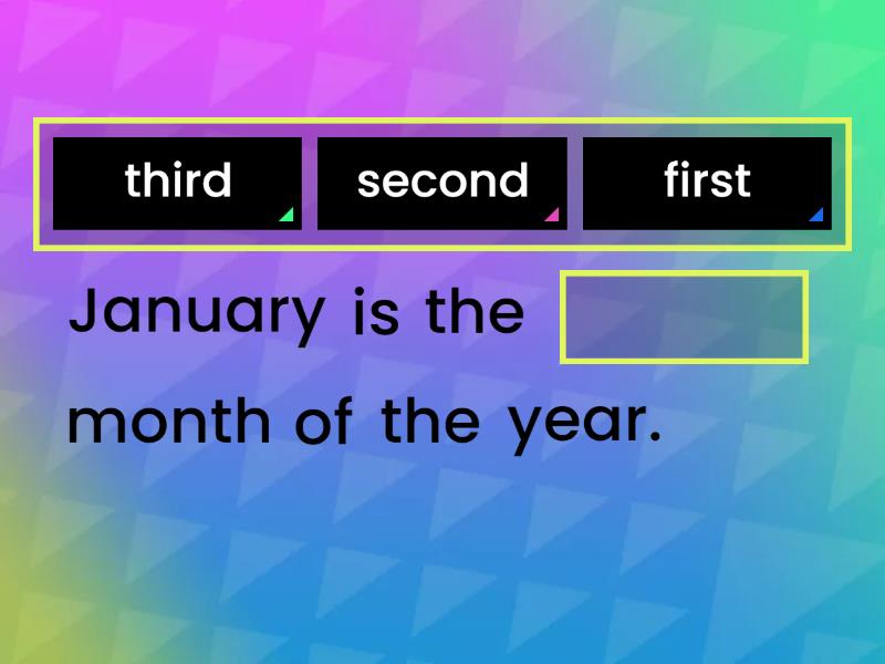 Months and ordinal numerals - Lengkapi kalimatnya