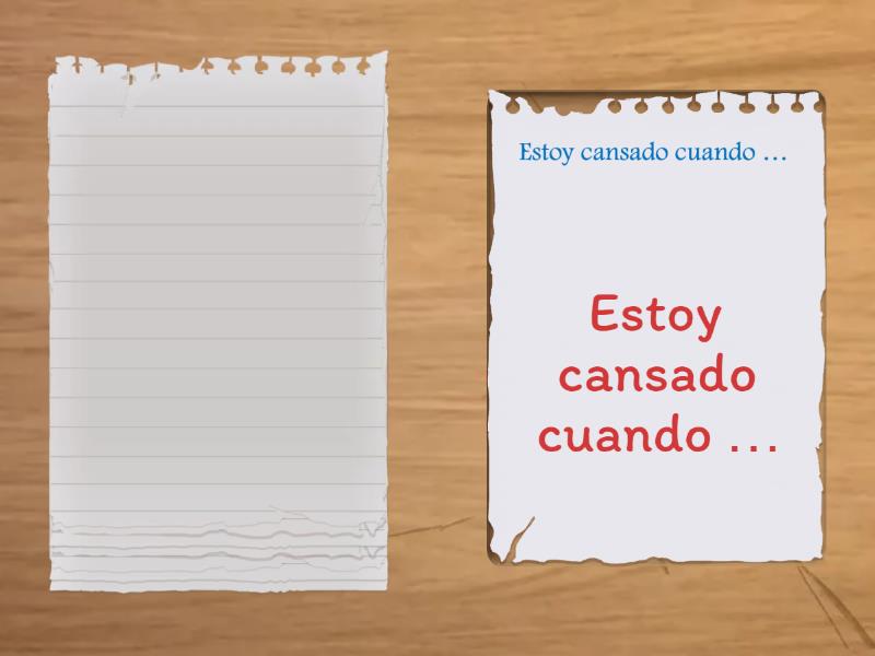 - adjectives with ESTAR - Speaking cards