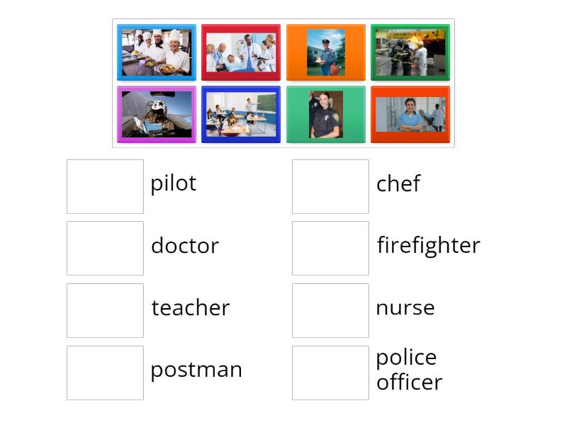 Match the images with the correct word - Match up