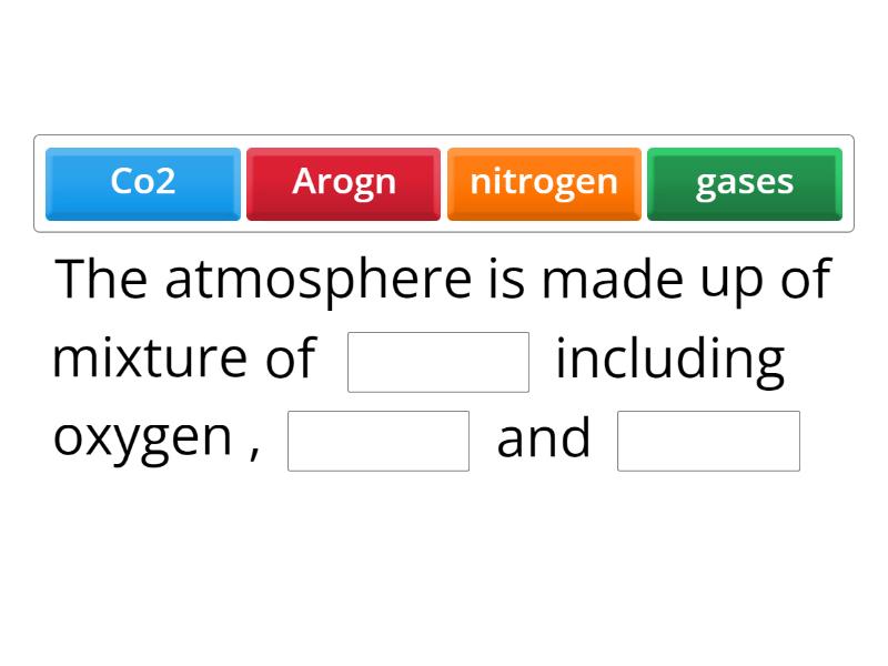 The importance of atmosphere - Complete the sentence