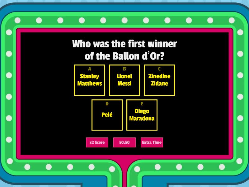 Ballon d’Or - Gameshow quiz