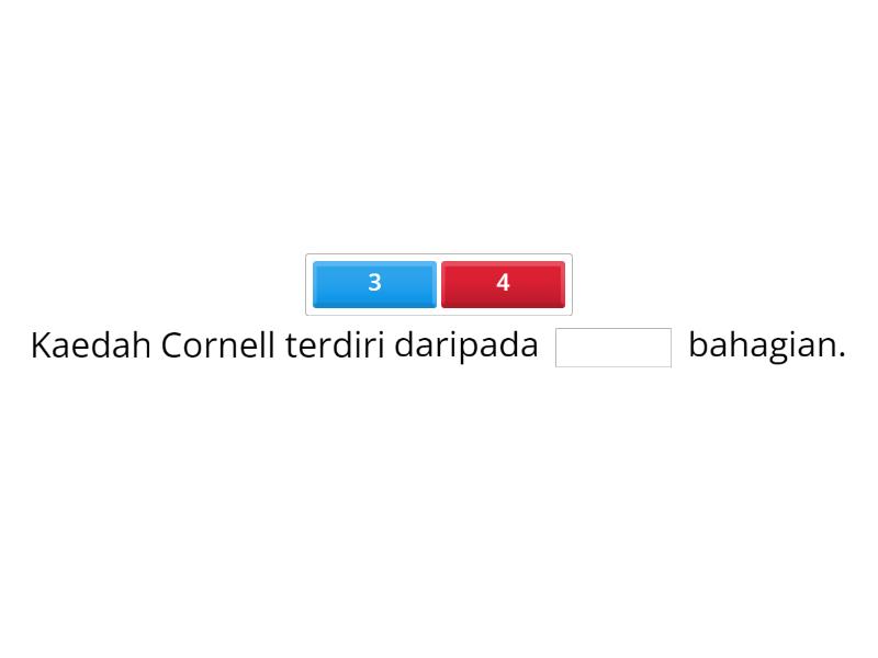 Kenali Kaedah Cornell - Complete the sentence