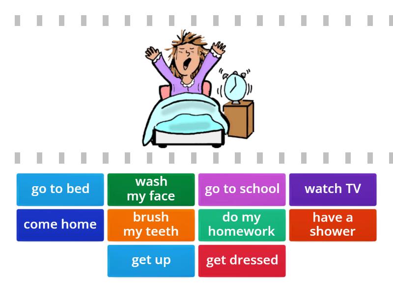 Daily routines - Find the match