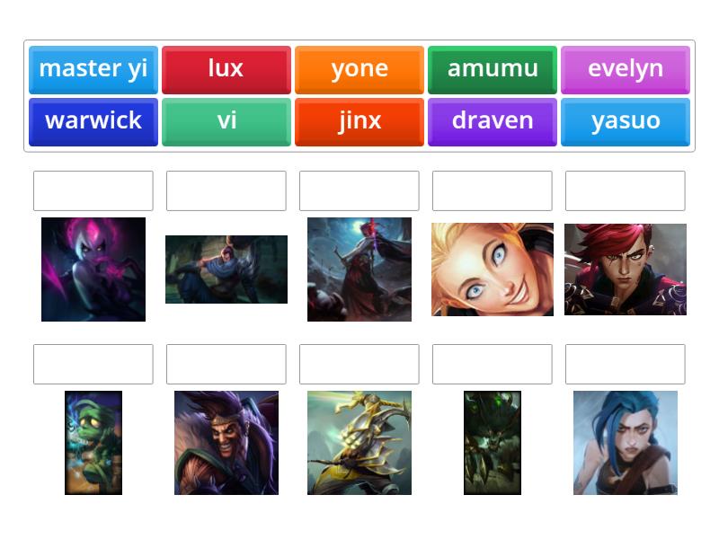 conhecimento basico de LOL - Match up