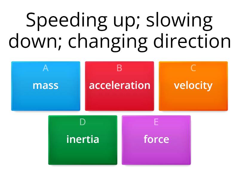 Forces warm up - Quiz