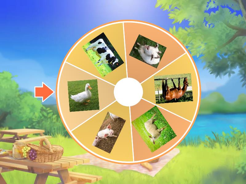 FARM ANIMALS - Spin the wheel