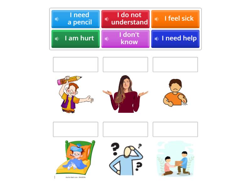 basic expresions (pictures) - Match up