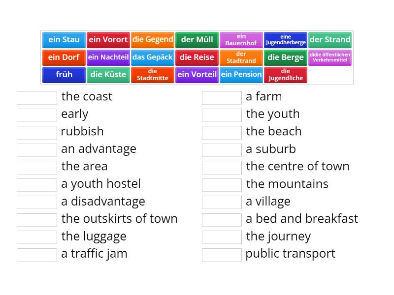 Starter: Retrieval Activity - Match up