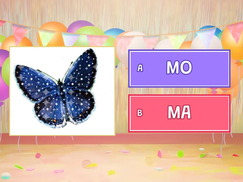 SILABAS LETRA M - Quiz