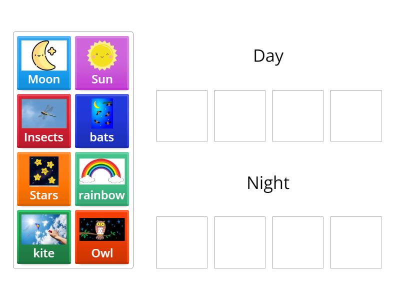 Day and Night Sorting Game - Group sort