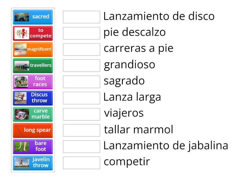 Los juegos Olimpicos - Match up