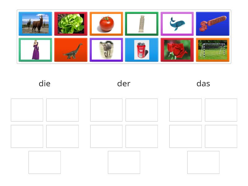 der - die - das - Group sort