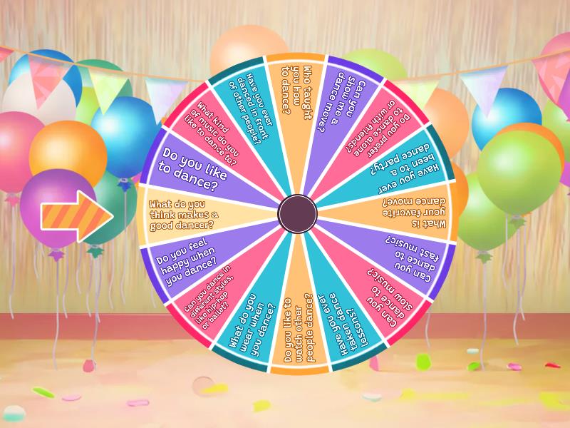 dancing - Spin the wheel