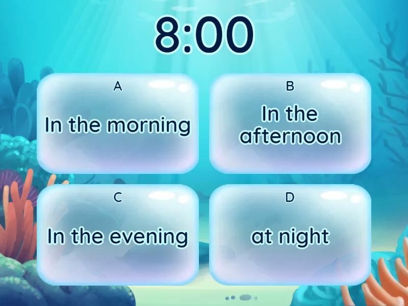 Parts of the day - Quiz