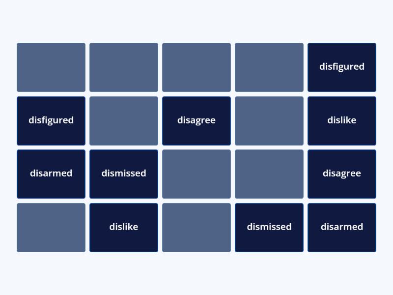 dis - matching cards - Parejas