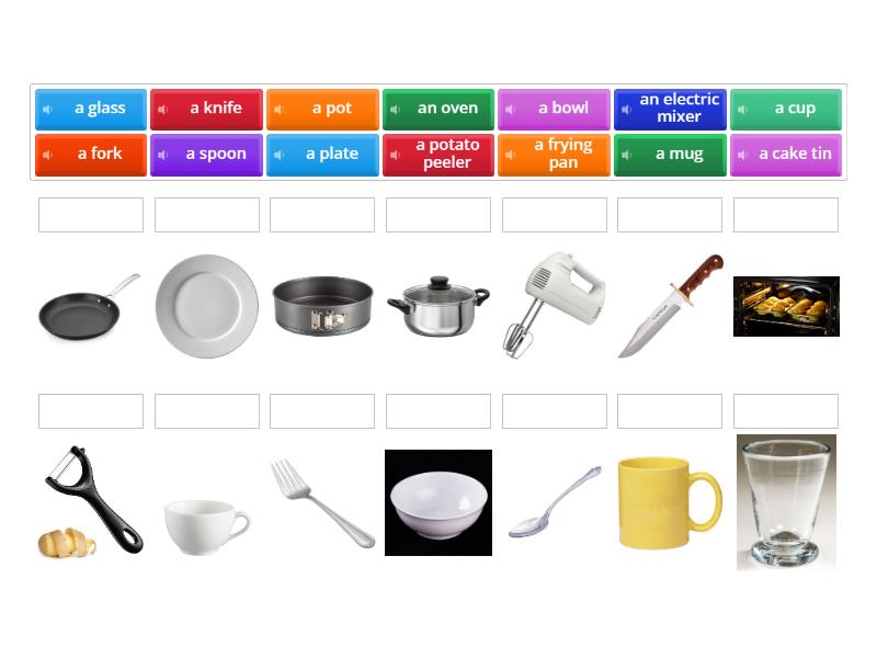 Cooking nouns - Match up