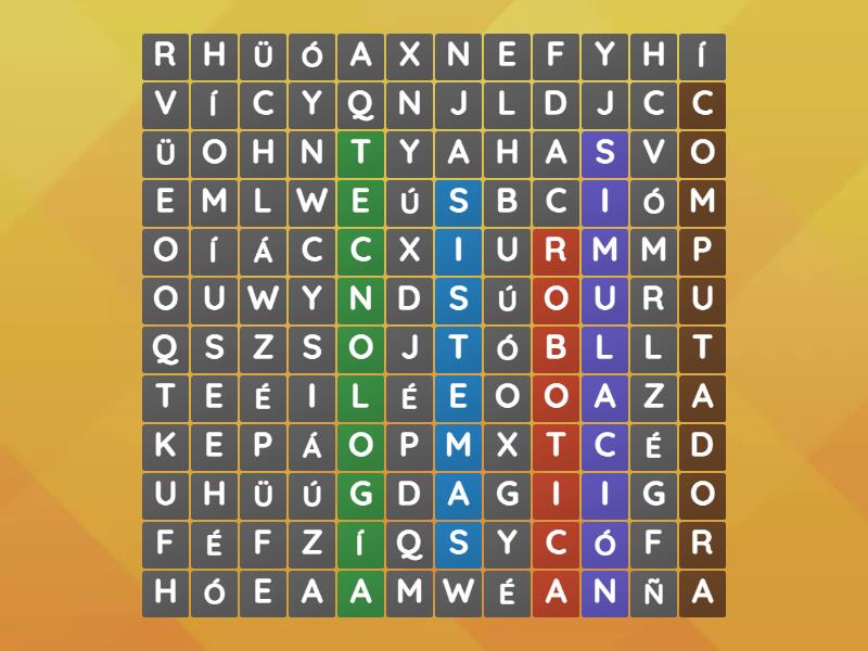 Inteligencia Artificial - Sopa de letras