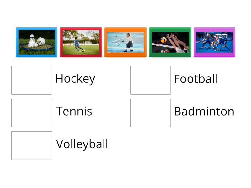 Match the correct sports - Match up