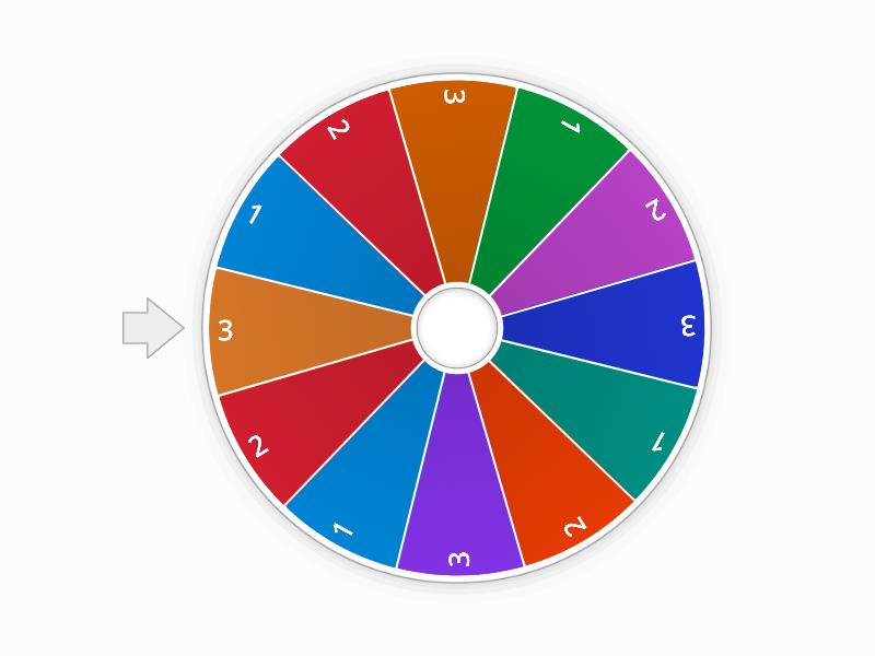 Terning 1-2-3 - Spin the wheel