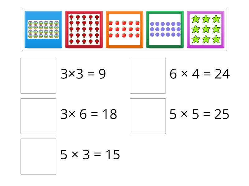 multiplication with arrays - Match up