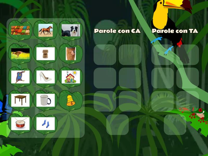 Parole con CA e TA - Group sort