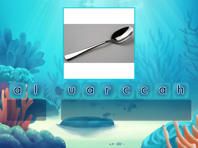 4. Objetos de la mesa - Anagram