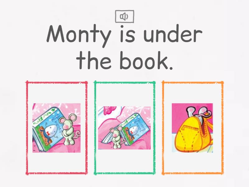 KB1 Mouse Monty in/on/under/next to - Quiz