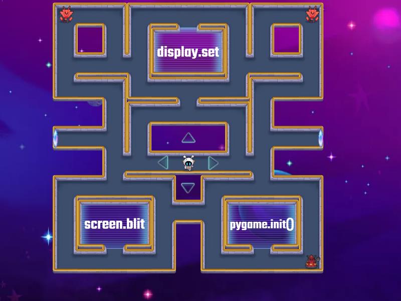 лабиринт pygame - Maze chase